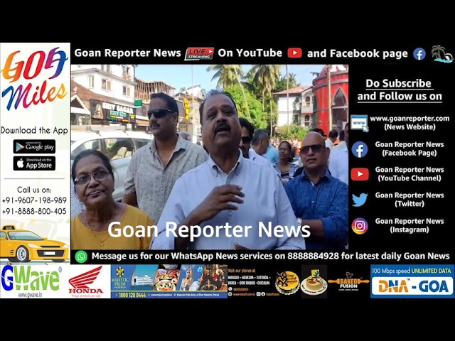 Goan Reporter News: Calangute Sarpanch Joseph Sequeira pays tribute to ...