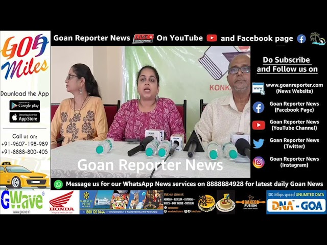 Goan Reporter-News,Live: Goa Konkani Akademi Press conference. - Goan ...
