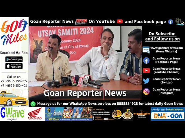 Goan Reporter-News, Live: Panjim CCP Mayor Rohit Monserrate and ...
