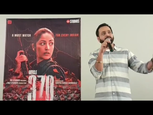 Goan Reporter News: Min Vishwajit Rane Felicitated Article 370 Movie, Goan Director Aditya Damle ...