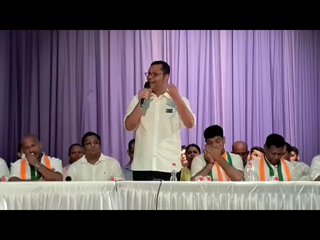 Goan Reporter News: MLA Yuri Alemao speaking at meeting in Fatorda for ...