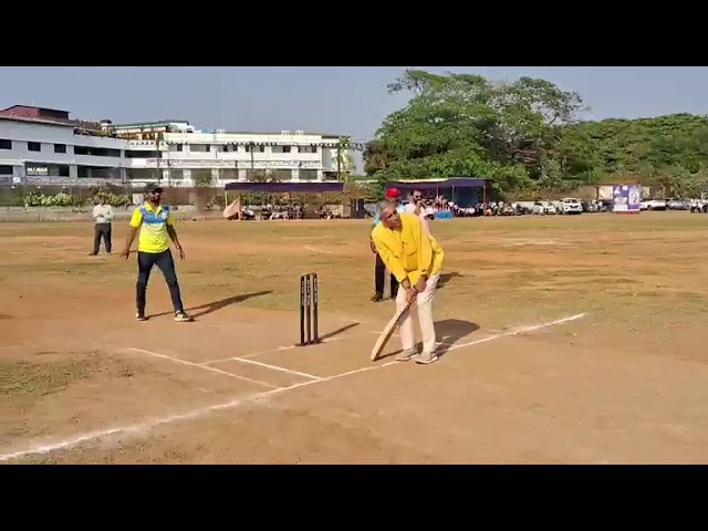 Goan Reporter News: Minister Sudin Dhavalikar in Cricket Mood at Power ...