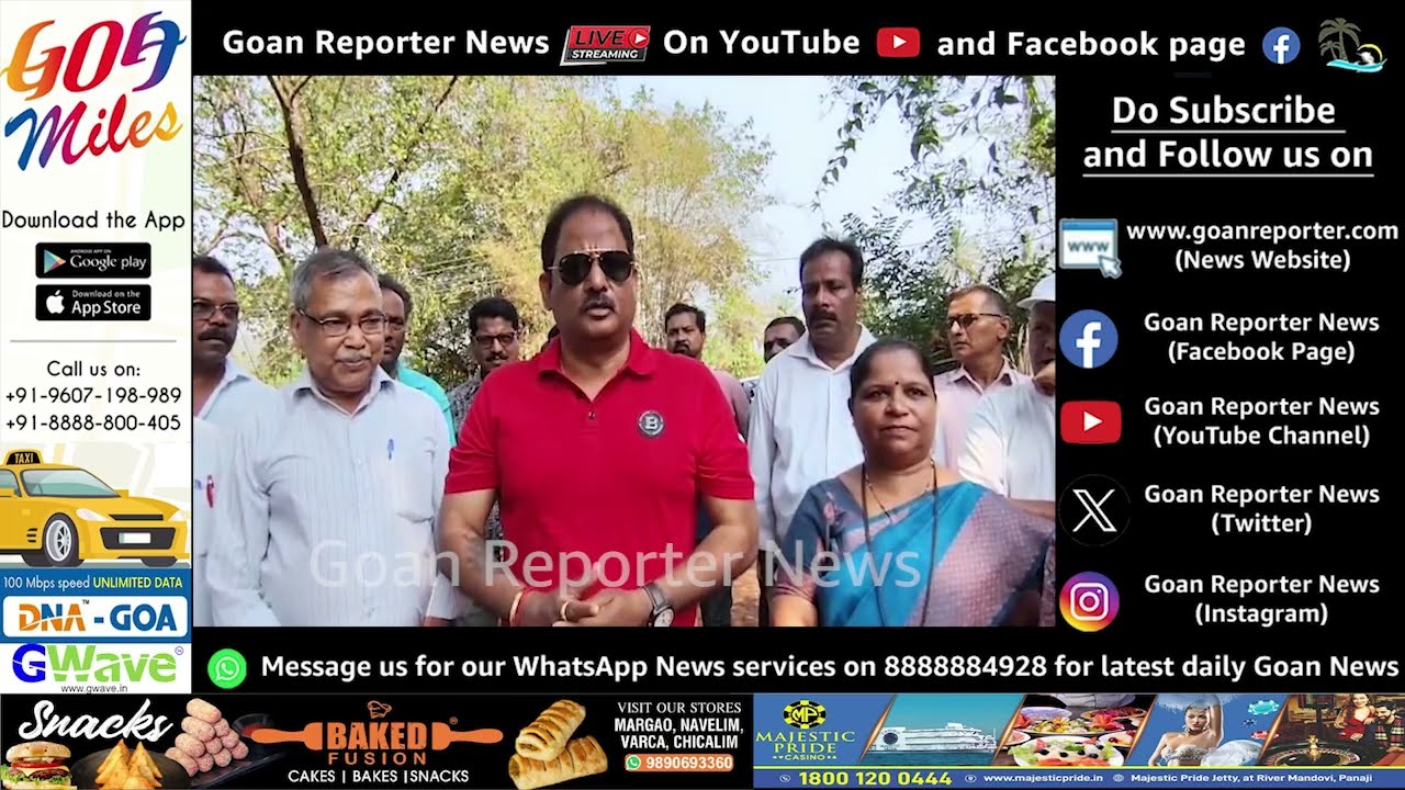 Goan Reporter News: Foundation Stone Laid for Retaining Wall ...