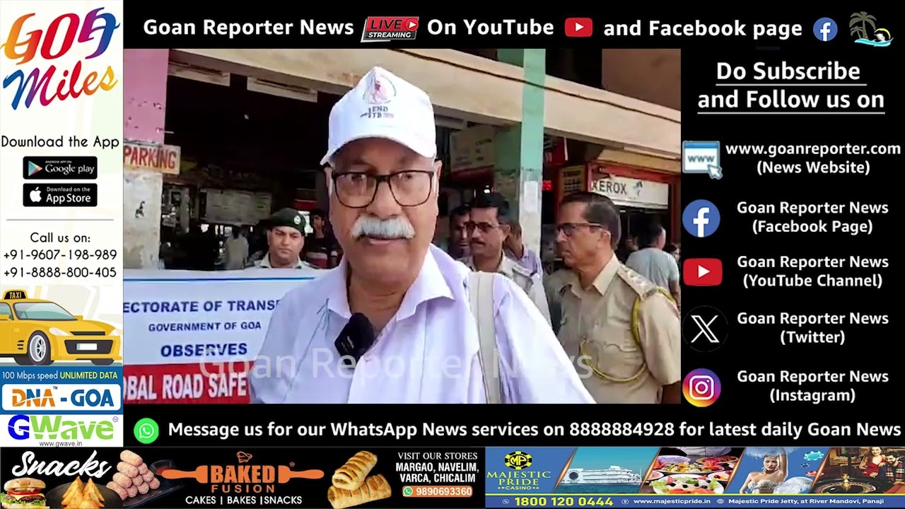 Goan Reporter: Pedestrian Safety Awareness Held at Mapusa Bus Stand as ...