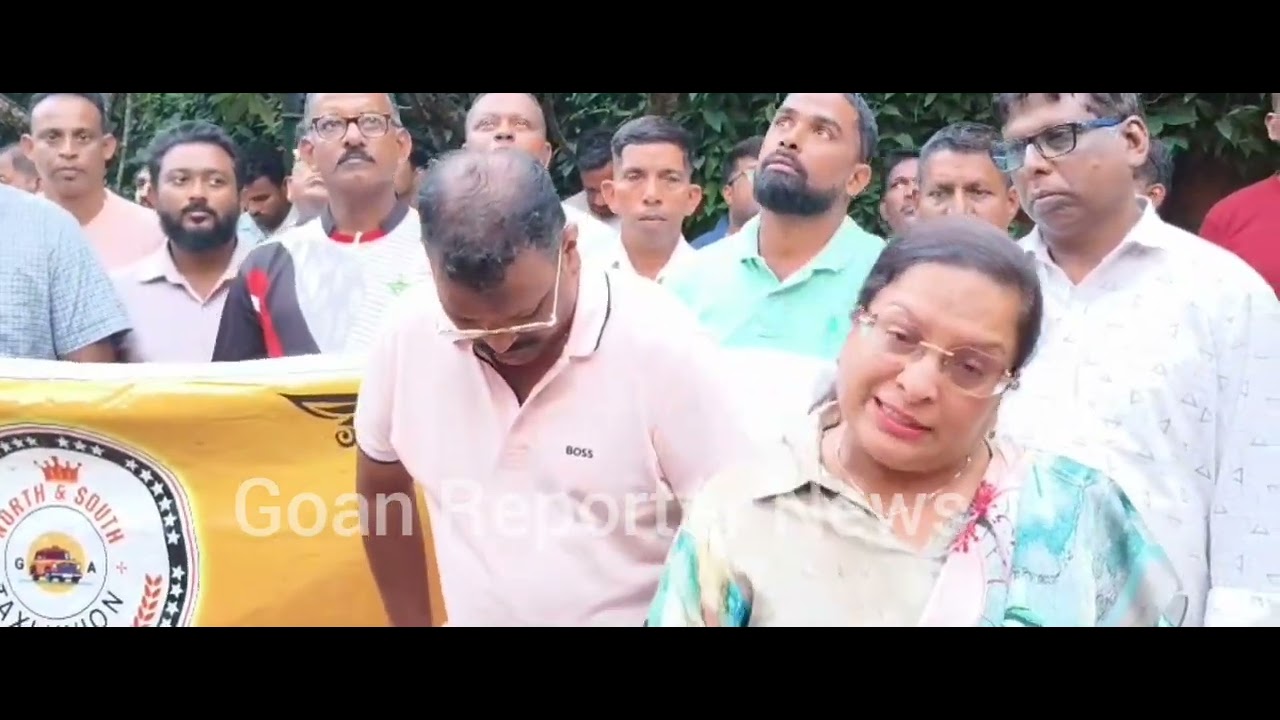 Goan Reporter: North & South Goa Taxi Unions Members meet MLA Michael ...